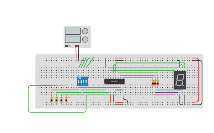Circuit Design Bcd Decade Counter Tinkercad