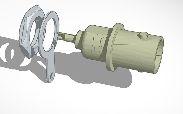 3D design BNC connector 50 R - Tinkercad