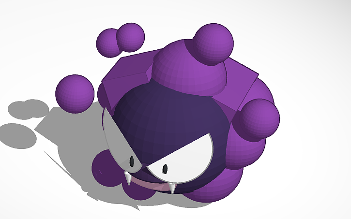 3D design Pokemon 92 gastly | Tinkercad