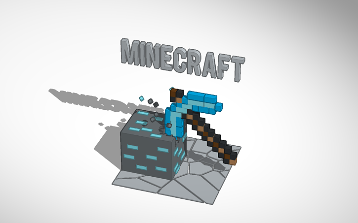 3D design Minecraft Art | Tinkercad