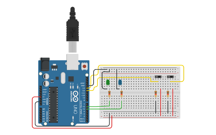 Circuit design Smooth Snicket - Tinkercad