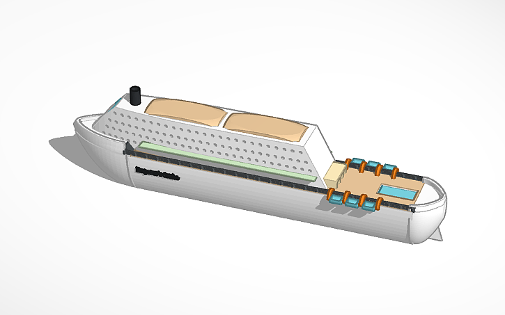 3D design ship - Tinkercad