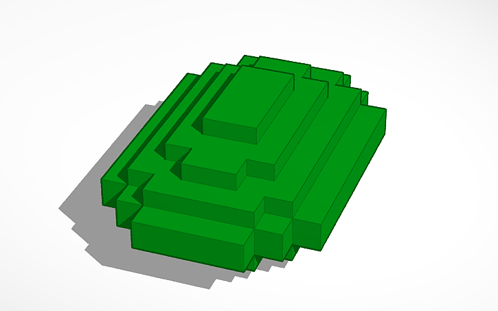 3D design minecraft emerald | Tinkercad