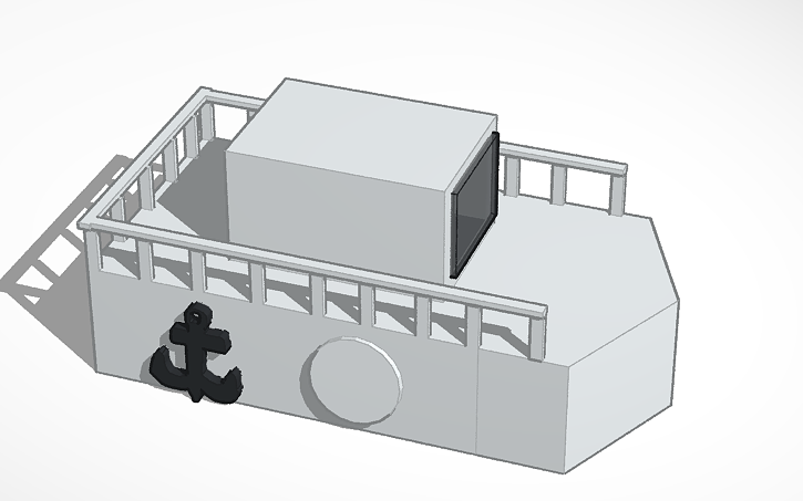 3D design boat - Tinkercad