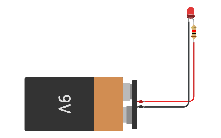 Circuit design Ligar um led | Tinkercad Circuit design Ligar um led | Tinkercad