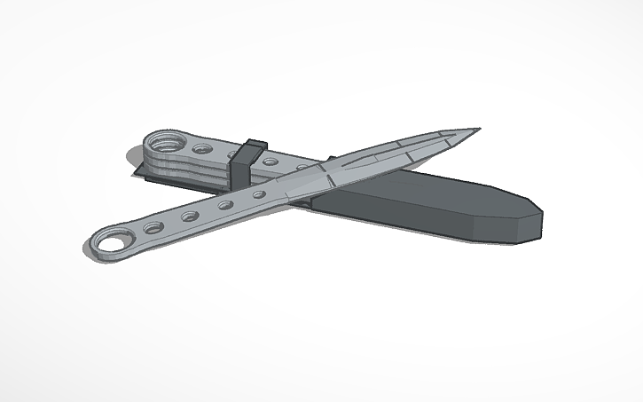 3D design throwing knifes - Tinkercad