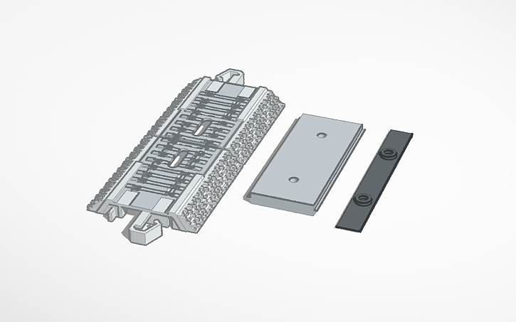 3D design Copy of Tomix Fine-track 1526 Extensible track (N-gauge ...