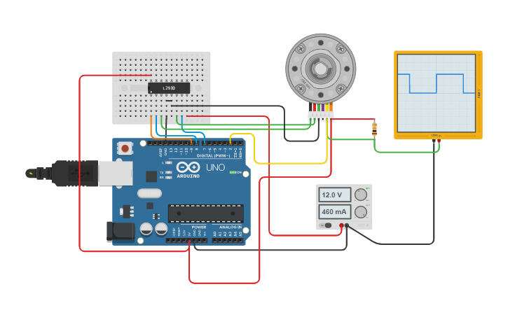Circuit design Medición de velocidad | Tinkercad