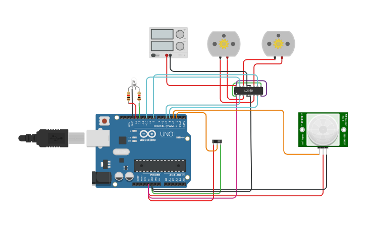 Circuit design PS2 W3 | Tinkercad