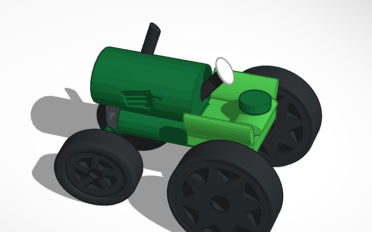 3D design tractor - Tinkercad
