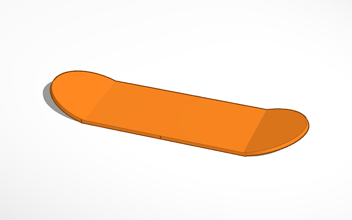 3D design Tech Deck Deck - Tinkercad