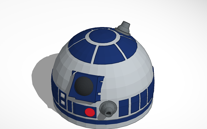 3D design R2D2 (dome) - Tinkercad