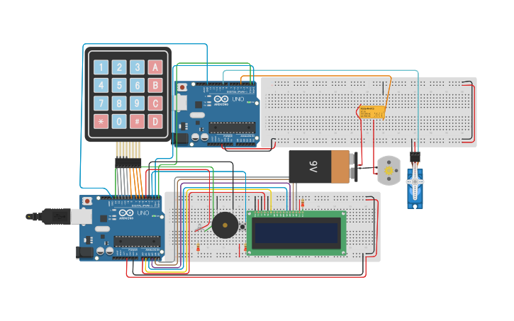 Circuit Design Cerradura Electrica 2 Tinkercad