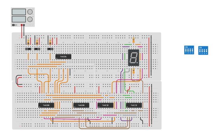 Circuit design LCD-BRANZUELA-7-Segment Decoder Circuit | Tinkercad