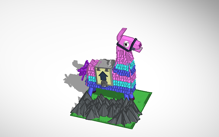 3D design Fortnite Loot LLama - Tinkercad