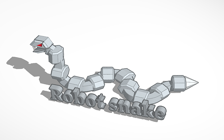 3D design Robot Snake - Tinkercad