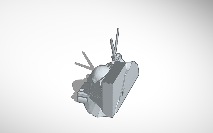 3D design Dwayne Johnson - head - Tinkercad