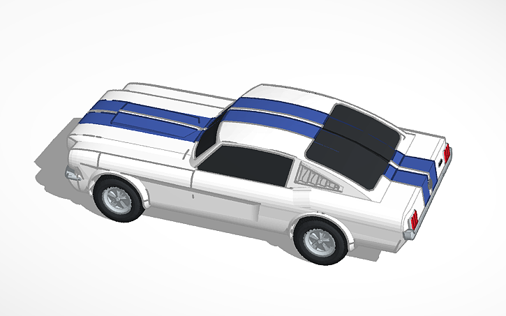 3D design 1965 Shelby GT350 (Body made by 1+2D) - Tinkercad