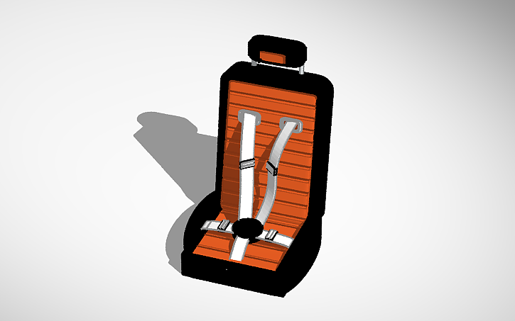 3D design S/P Updated racing seat - Tinkercad