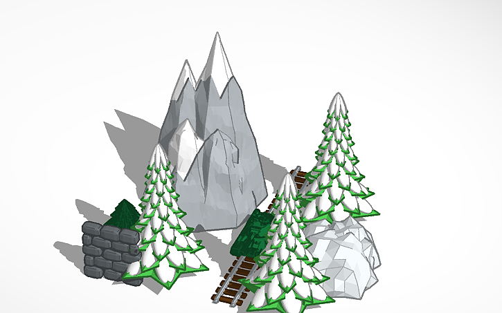 3D design T34 in the woods - Tinkercad