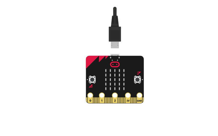 Circuit design Micro:Bit Dice - Tinkercad