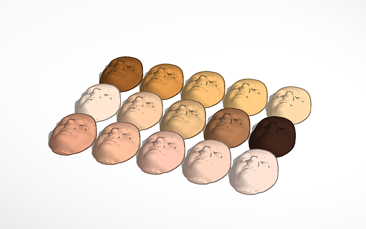3D design Skin Tones - Tinkercad
