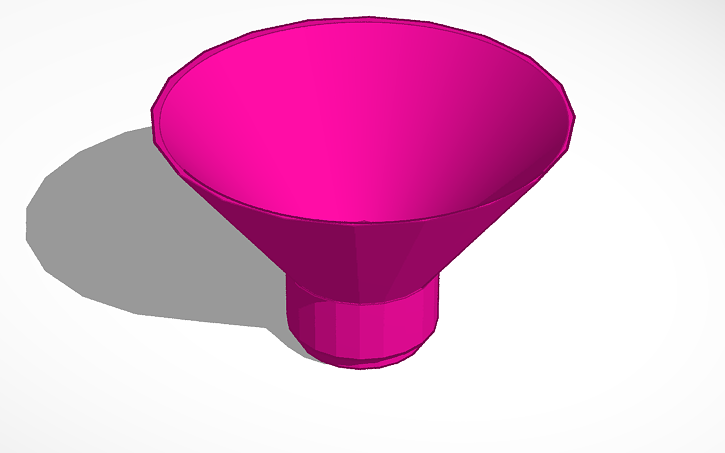 3D design funnel - Tinkercad