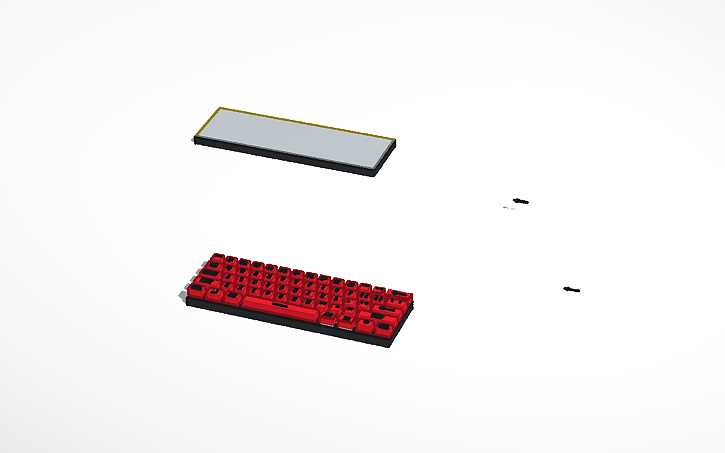 3D design Gr 10 - First Design Ever - Keyboard 60% - Tinkercad