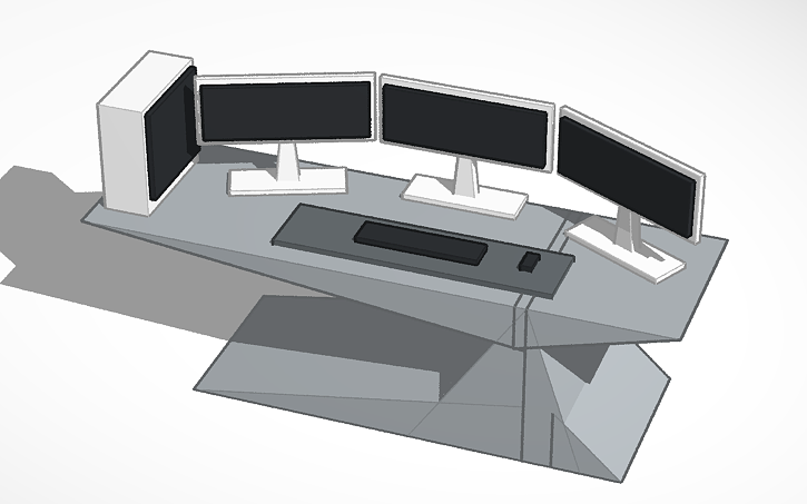 3D design Dream Desk Setup | Tinkercad