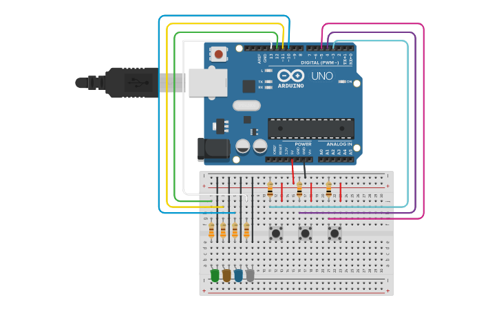 Circuit design Atividade Avaliativa - Semana 17 - Tinkercad