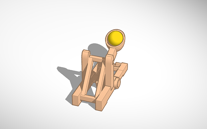 3D design Catapult concept | Tinkercad