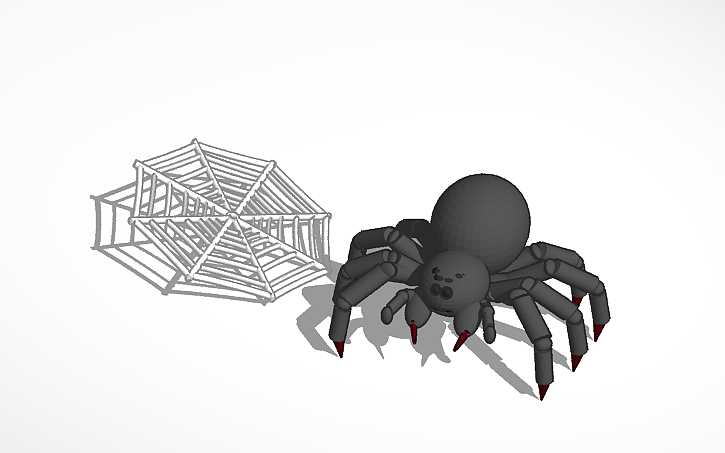 3D design spider | Tinkercad