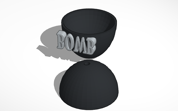 3D design hollow sphere - Tinkercad