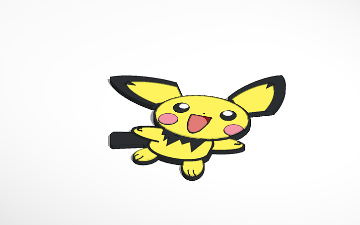 3D design pickachu | Tinkercad