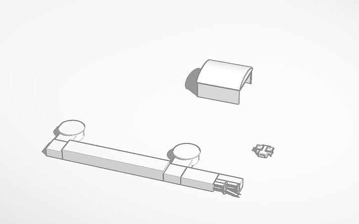 3D design Round General Terminal 1:400 - Tinkercad
