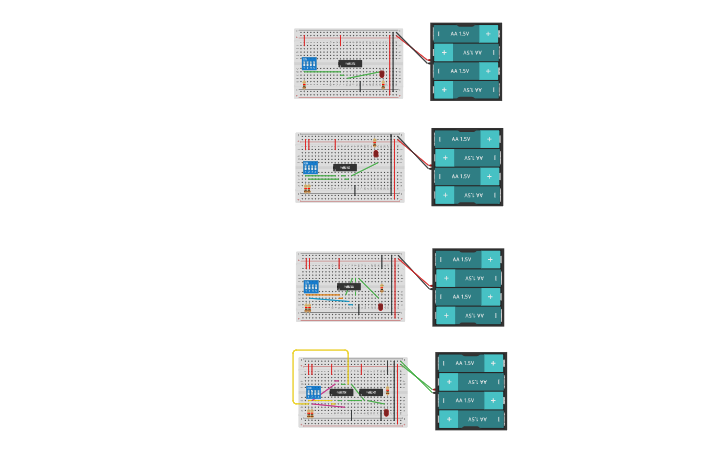 Circuit design Logic gates using NAND Gate - Tinkercad