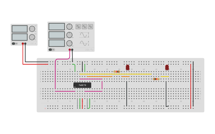 Circuit Design Mod4 Asynchronous Up Counter Tinkercad