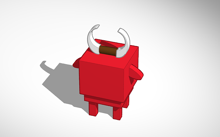 3D design Blocky Cow | Tinkercad