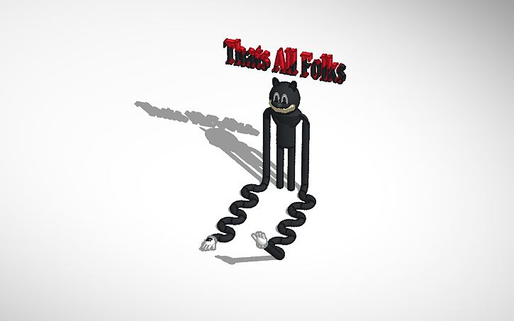 3D design Cartoon Cat V2 - Tinkercad