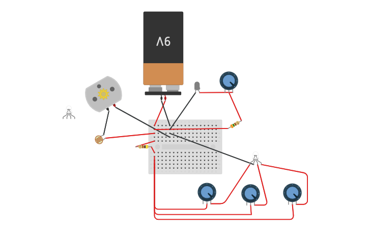 Circuit Design Variable Resistance Adjustment Tinkercad