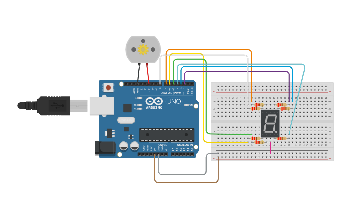 Circuit Design Proyecto Arduino Uno Display Emilio Farid Morales Tinkercad