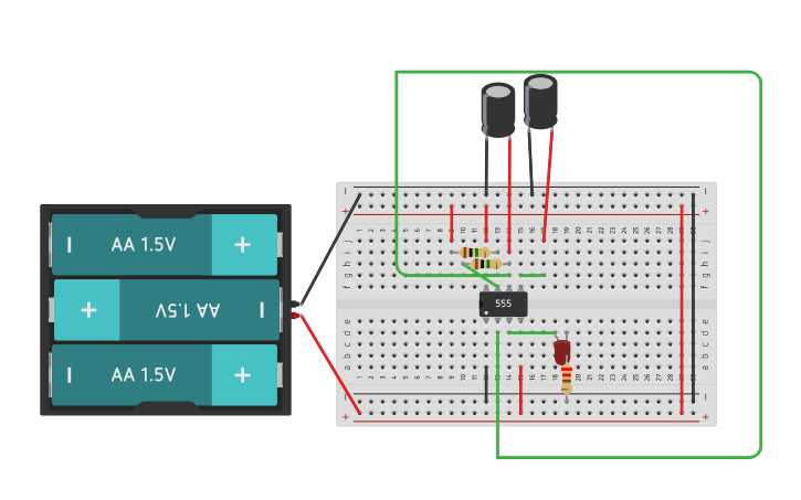 Circuit Design Clock Using 555ic Tinkercad
