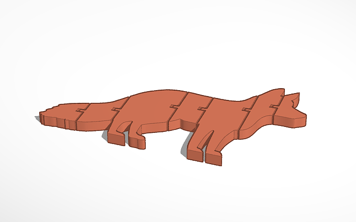 3D design Articulated Fox - Tinkercad