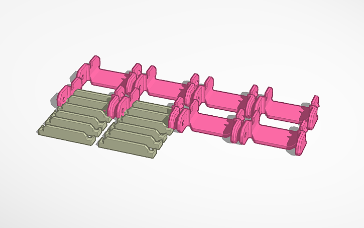 3D design Sprite Extruder Pro cable chain 8 - Tinkercad