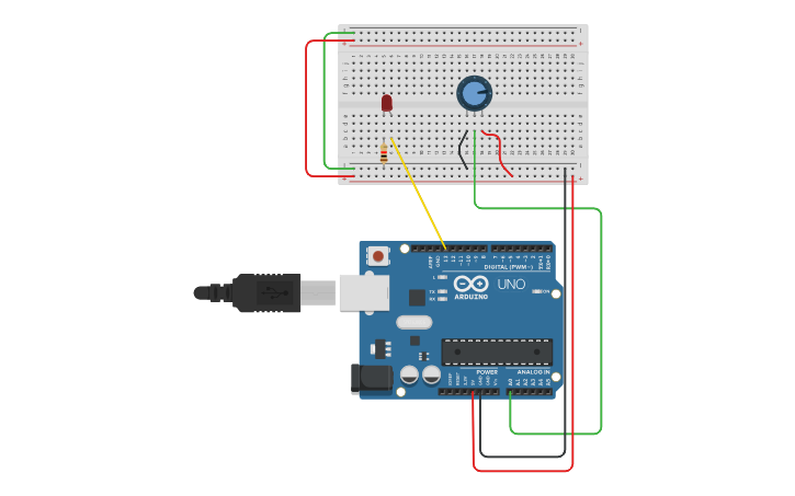 Circuit design 5b_Analog Input_Analog Read - Tinkercad