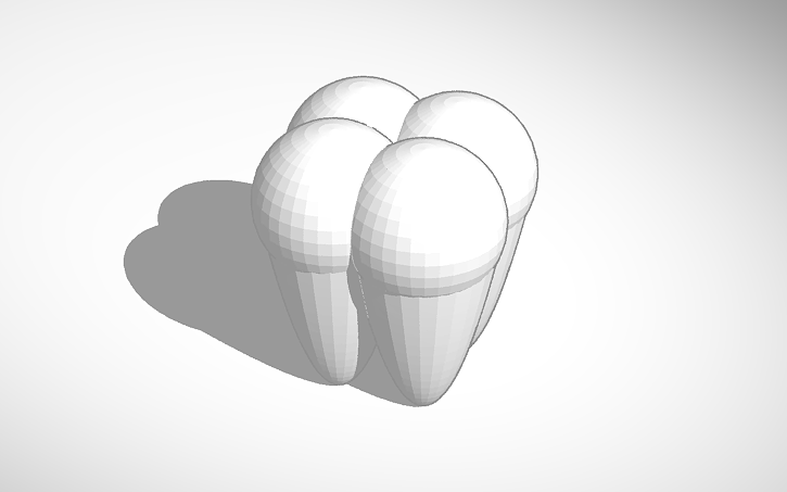 3D design Plaque Tooth - Tinkercad