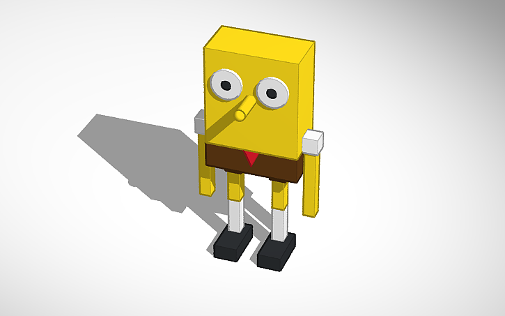 3D design pamtri spongebob - Tinkercad