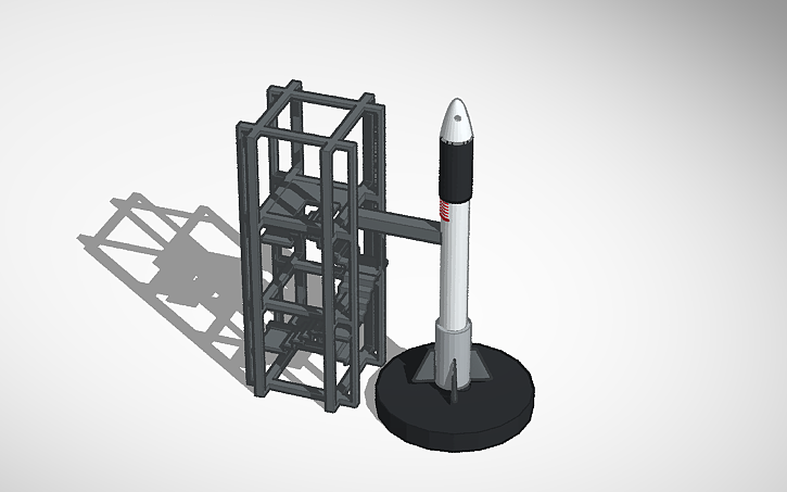 3D design Space-X rocket - Tinkercad