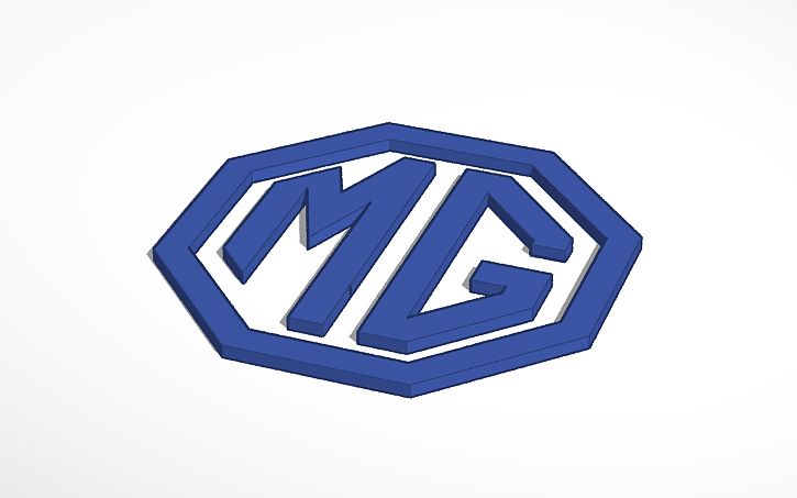 3D design MG Logo - Tinkercad
