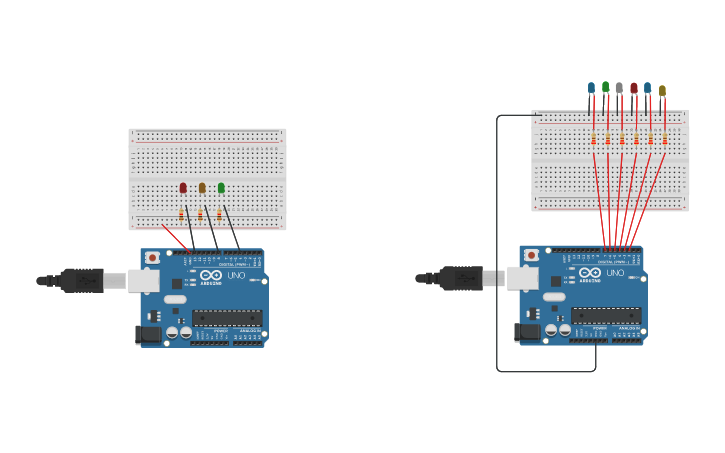Circuit design While Loop - Tinkercad